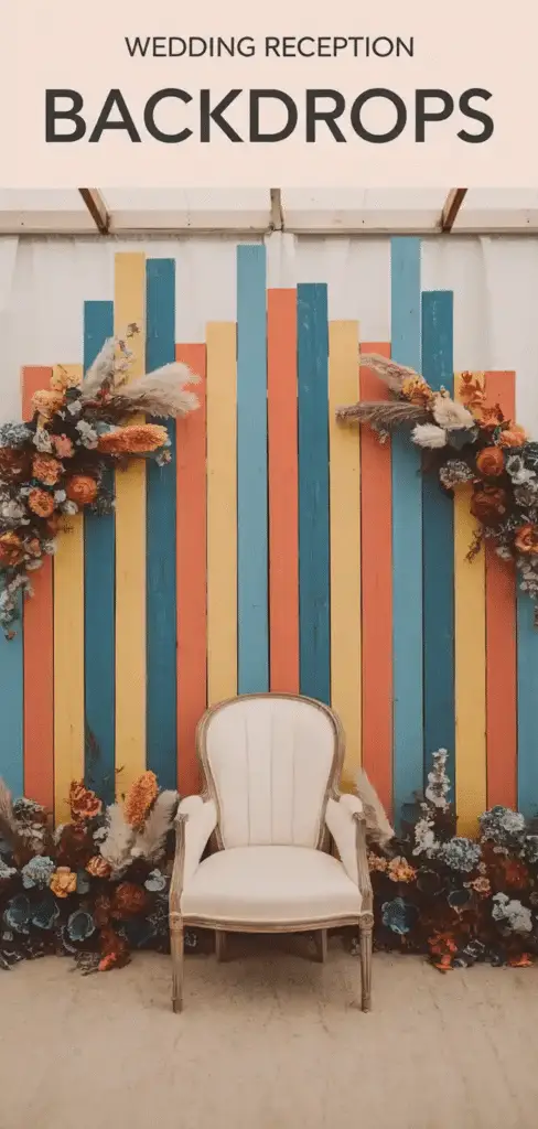 15 Beautiful Wedding Reception Backdrops - The Mega Mom