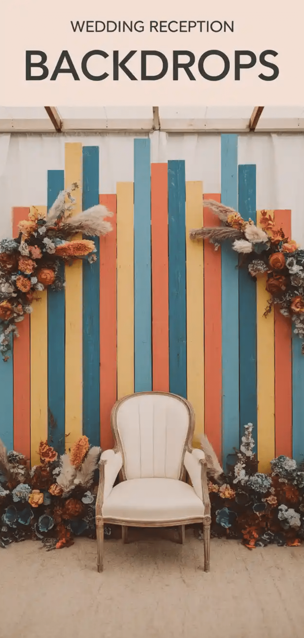 15 Beautiful Wedding Reception Backdrops - The Mega Mom