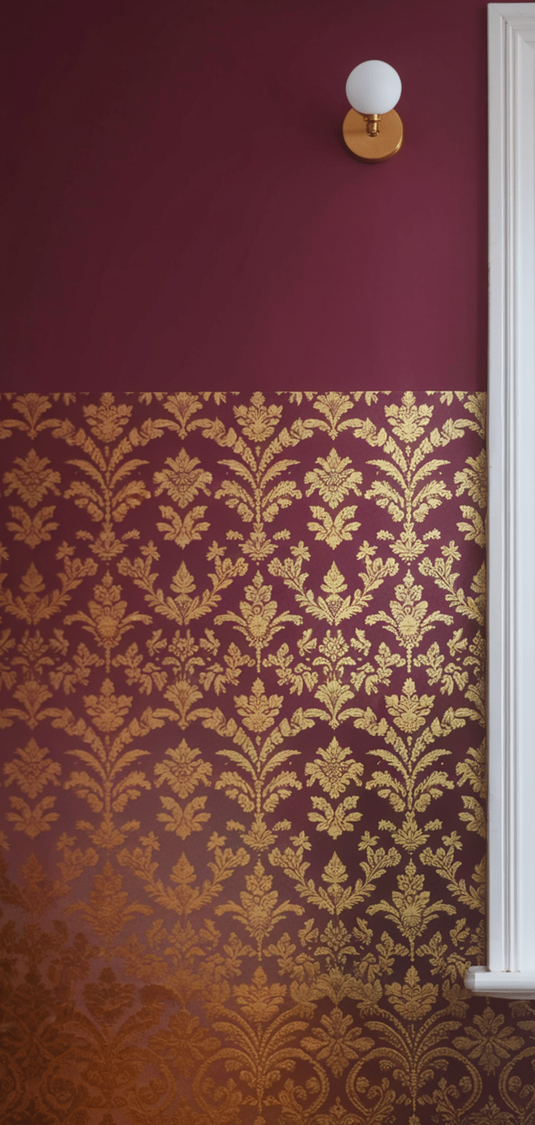 16 Perfect Half Wallpaper Half Paint Ideas - The Mega Mom