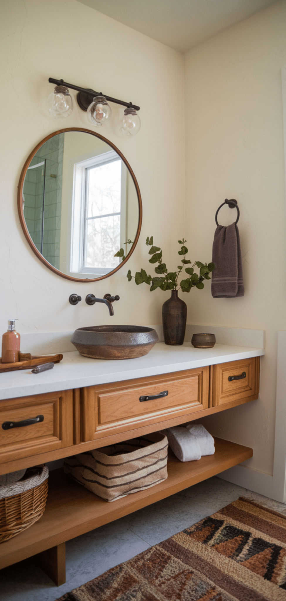 17 Easy Earthy Bathroom Ideas for a Spa-Like Experience - The Mega Mom