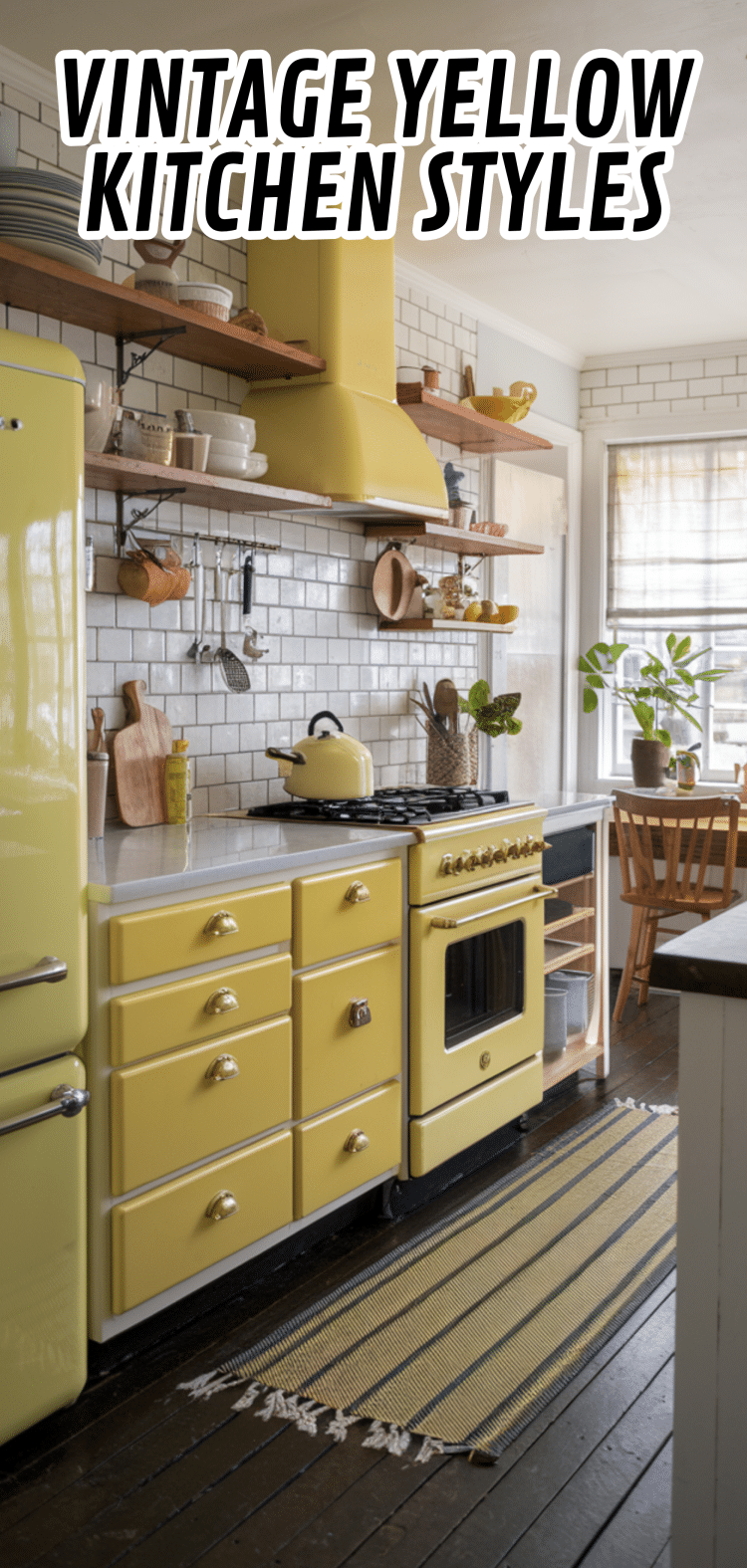 16 Gorgeous Vintage Yellow Kitchen Styles - The Mega Mom