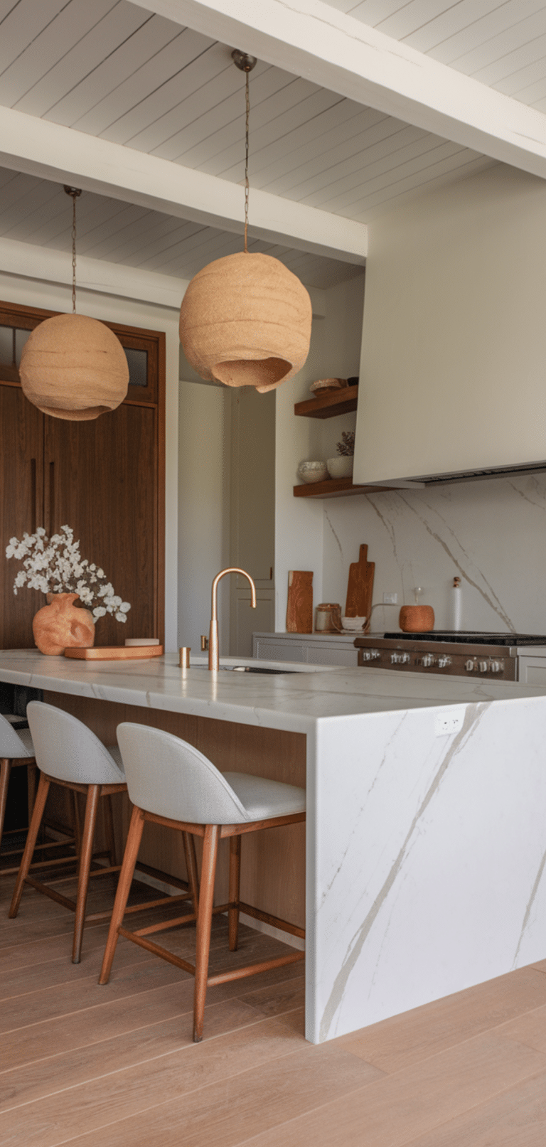 17 Neutral-Toned Kitchen with Natural Elements - The Mega Mom