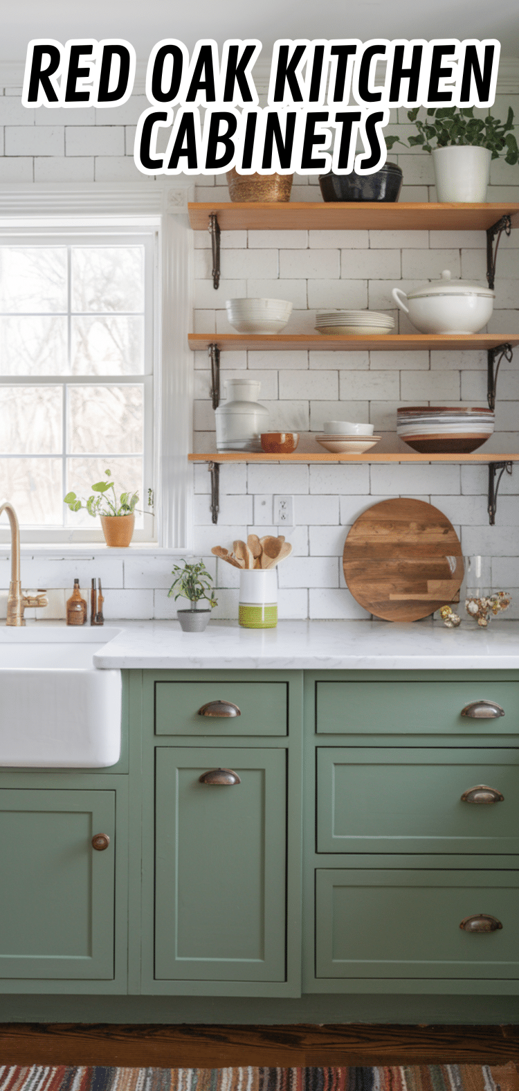16 Perfect Red Oak Kitchen Cabinets - The Mega Mom