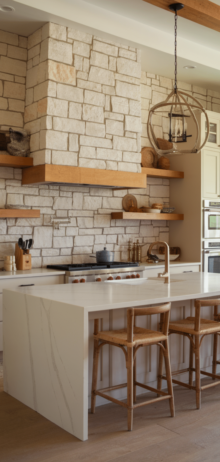 17 Neutral-Toned Kitchen with Natural Elements - The Mega Mom