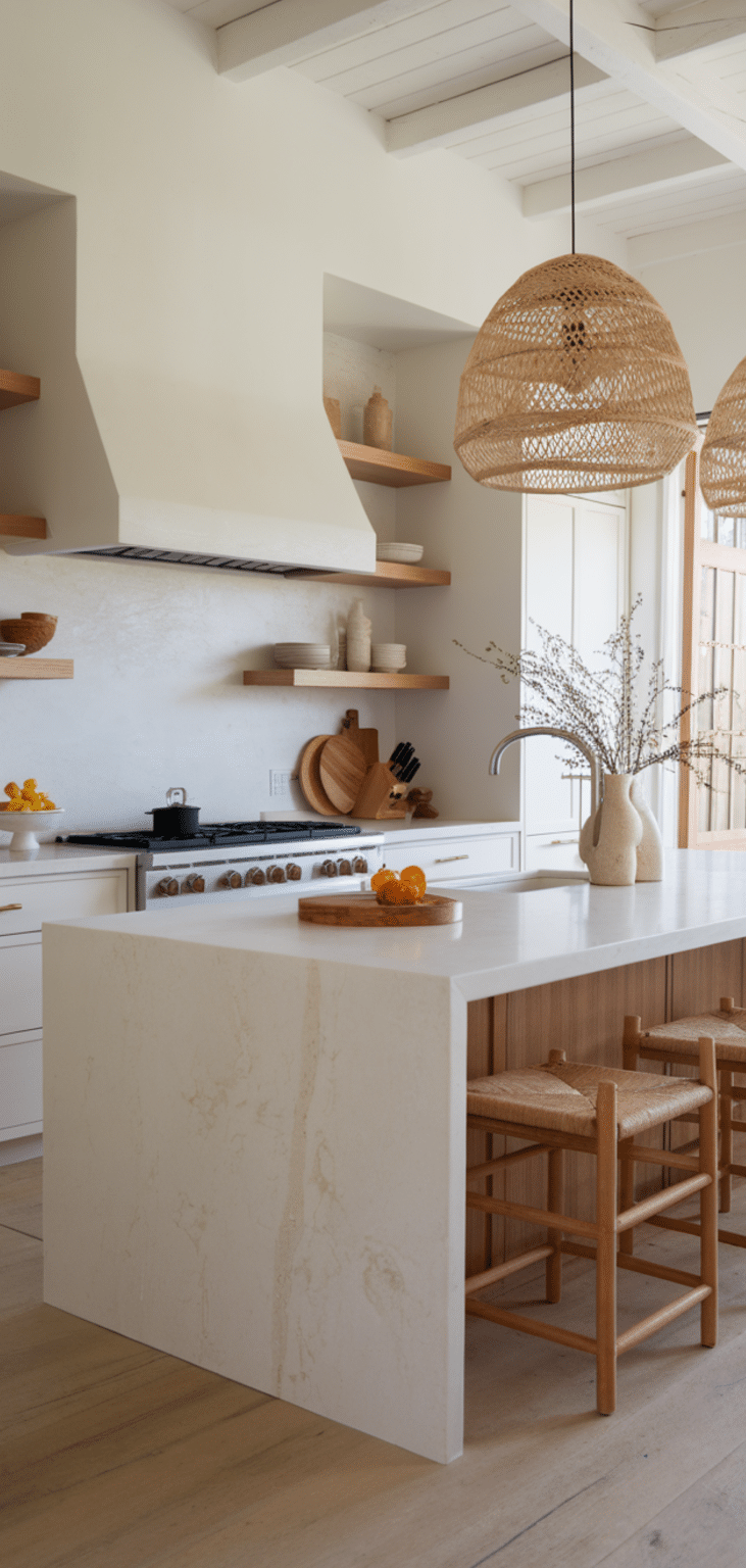 17 Neutral-Toned Kitchen with Natural Elements - The Mega Mom