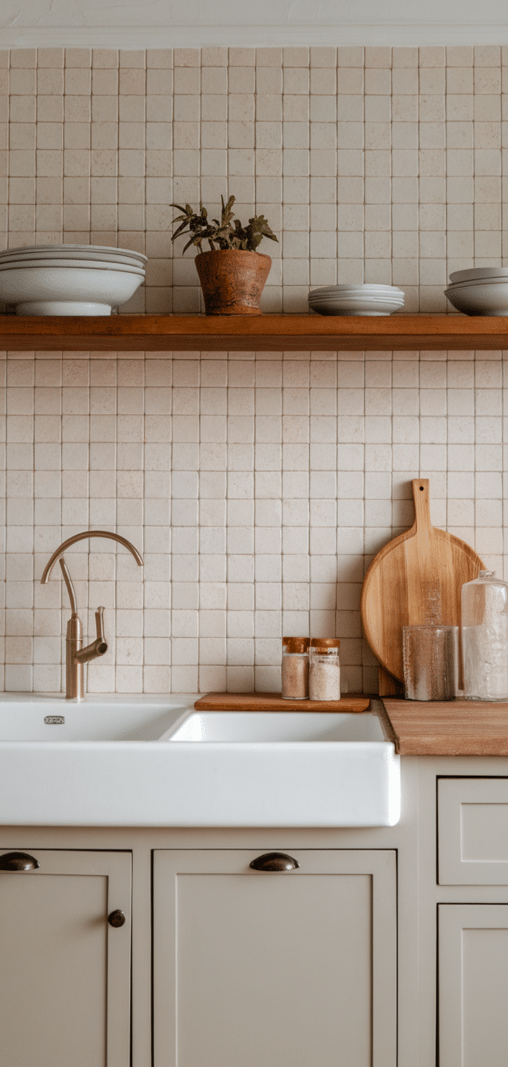 17 Neutral-Toned Kitchen with Natural Elements - The Mega Mom