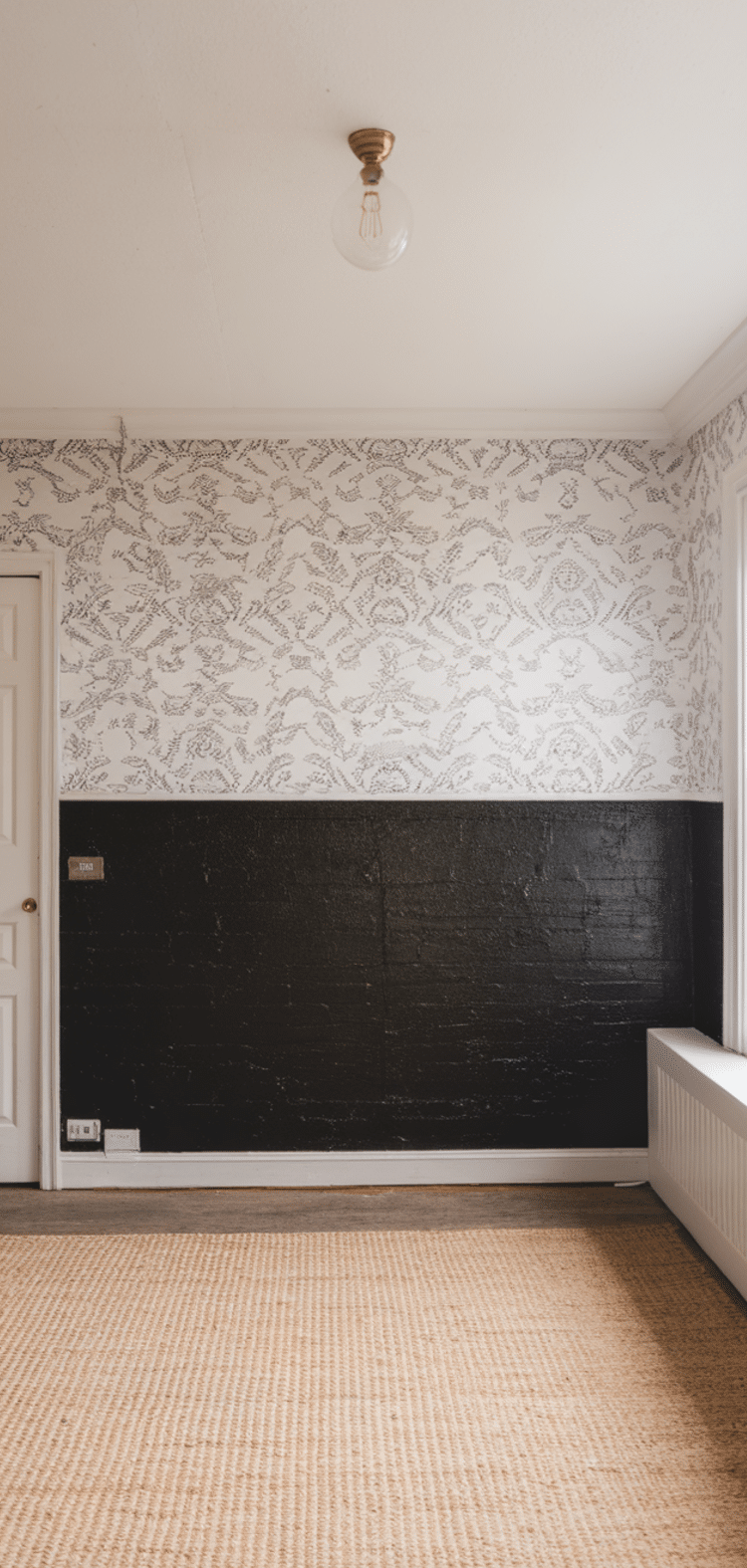 16 Perfect Half Wallpaper Half Paint Ideas - The Mega Mom
