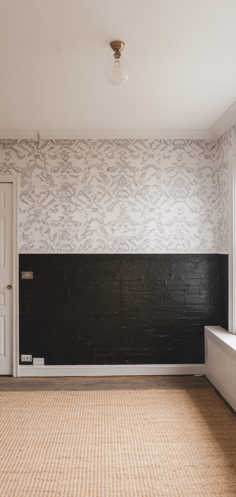 16 Perfect Half Wallpaper Half Paint Ideas - The Mega Mom