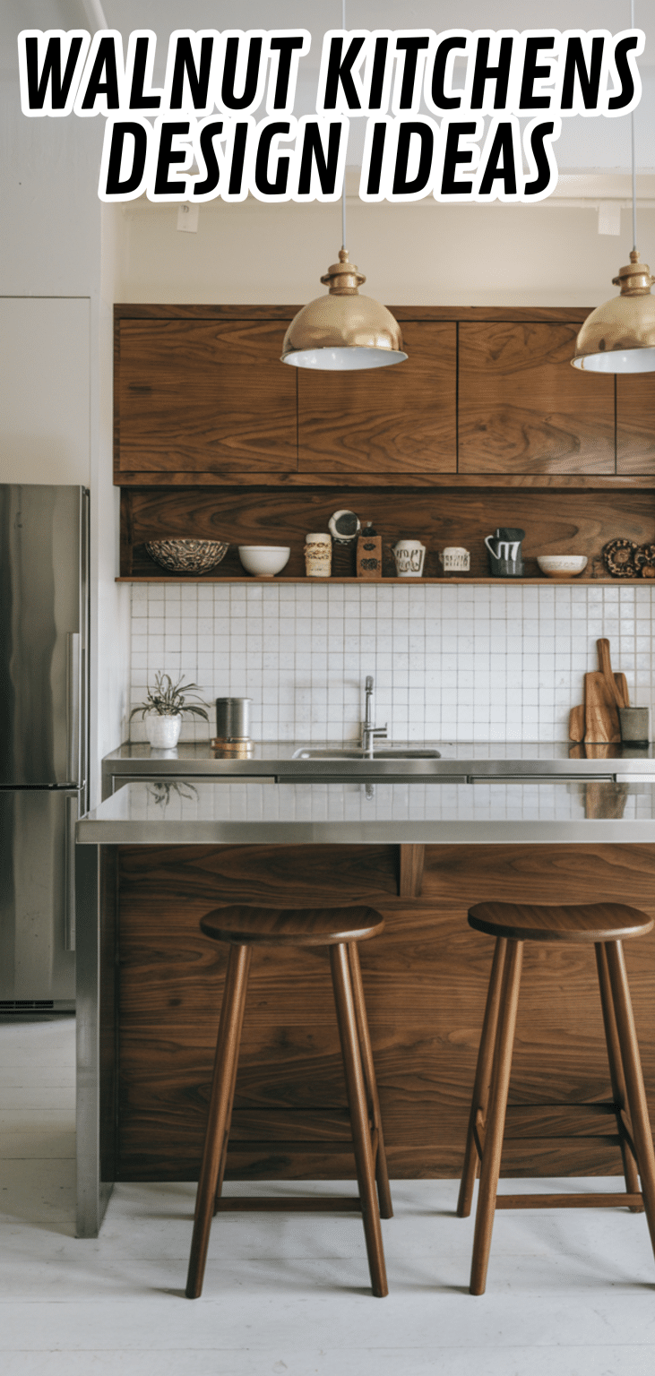 17 Creative Walnut Kitchens Design Ideas - The Mega Mom