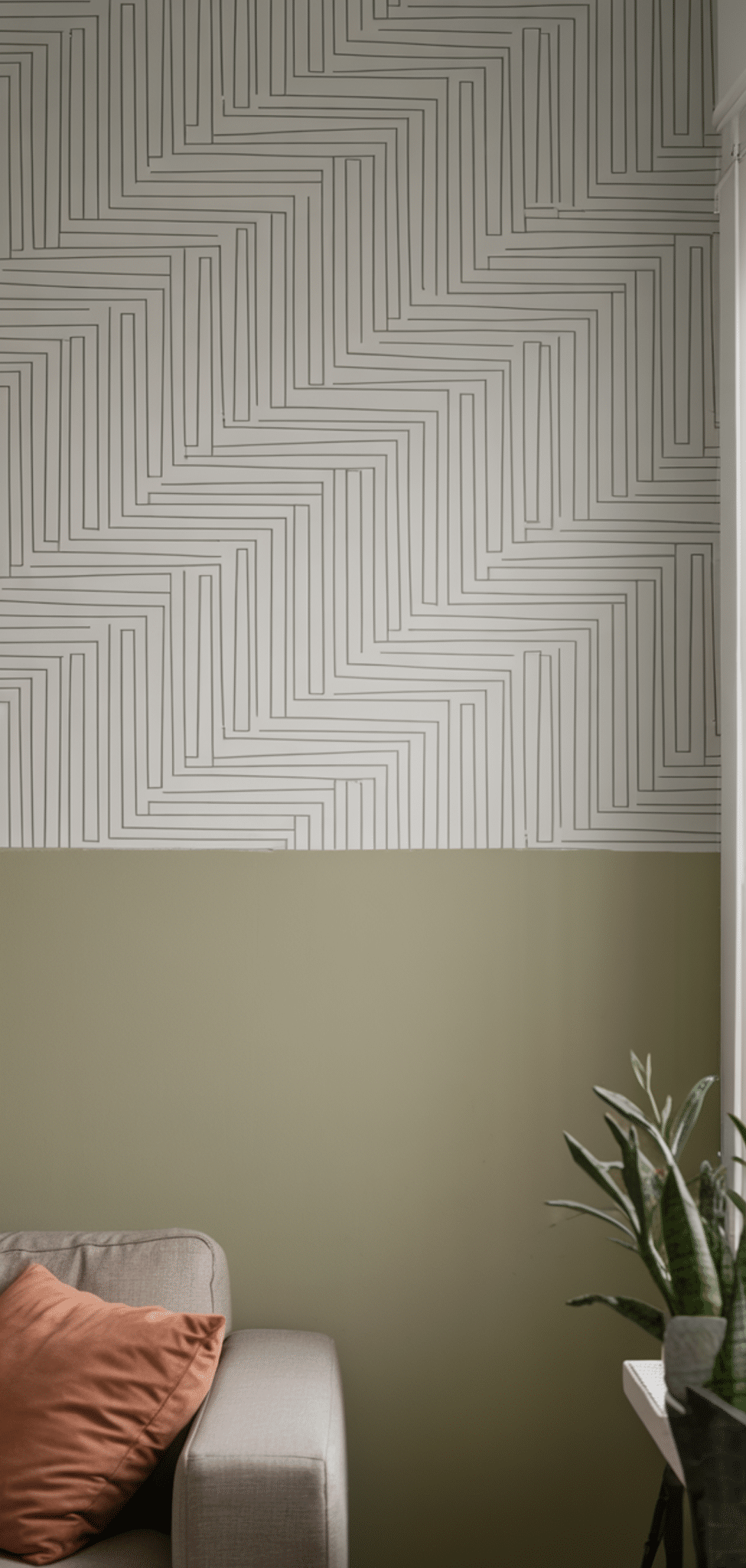16 Perfect Half Wallpaper Half Paint Ideas - The Mega Mom