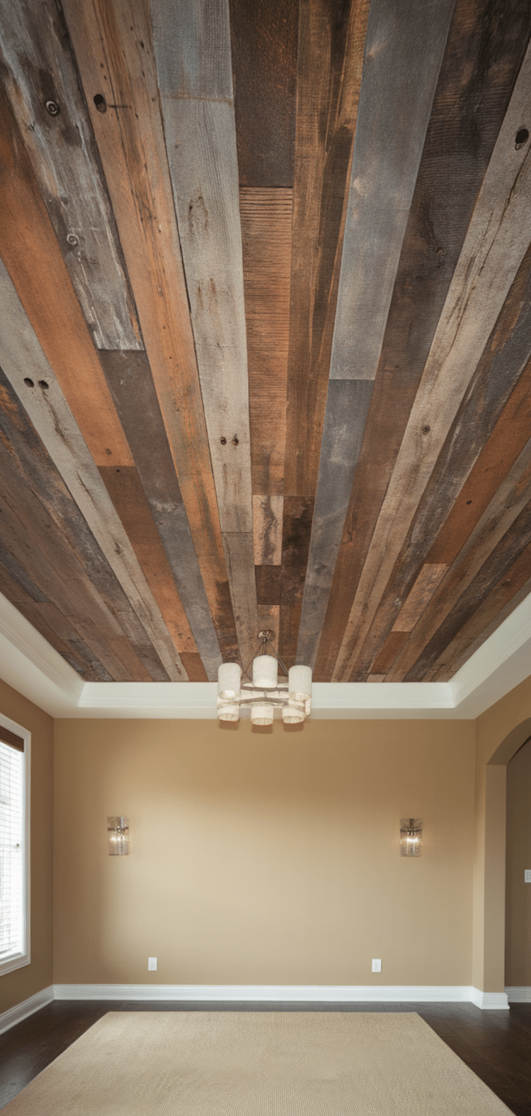 14 Creative DIY Wood Plank Ceiling Ideas - The Mega Mom