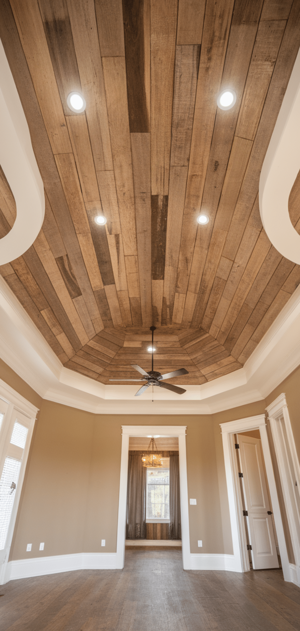 14 Creative DIY Wood Plank Ceiling Ideas - The Mega Mom