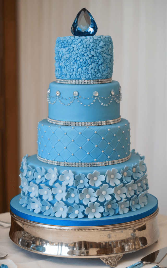 18 Perfect 4-Tier Blue Wedding Cakes - The Mega Mom