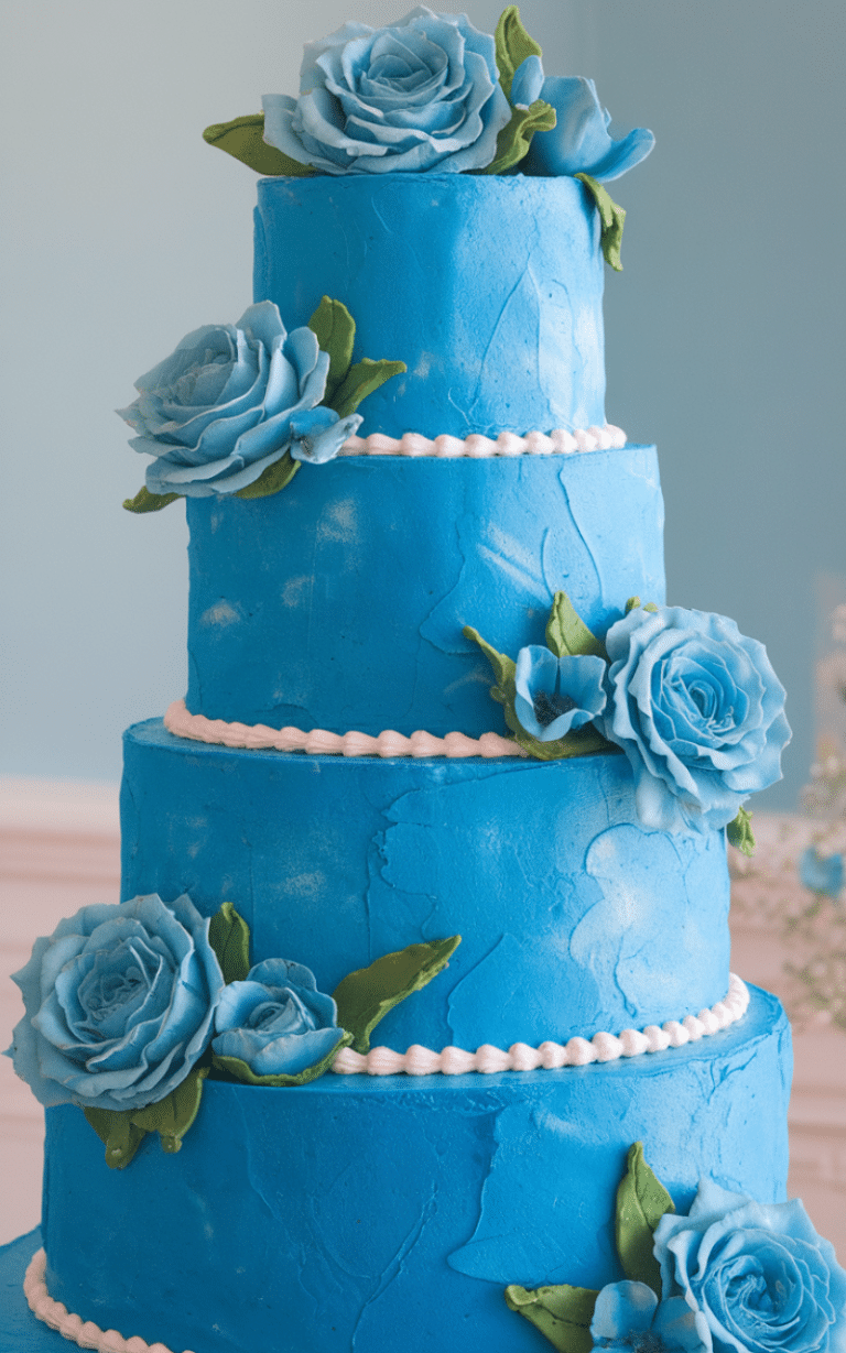 18 Perfect 4-Tier Blue Wedding Cakes - The Mega Mom