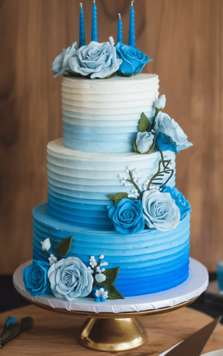 18 Perfect 4-Tier Blue Wedding Cakes - The Mega Mom