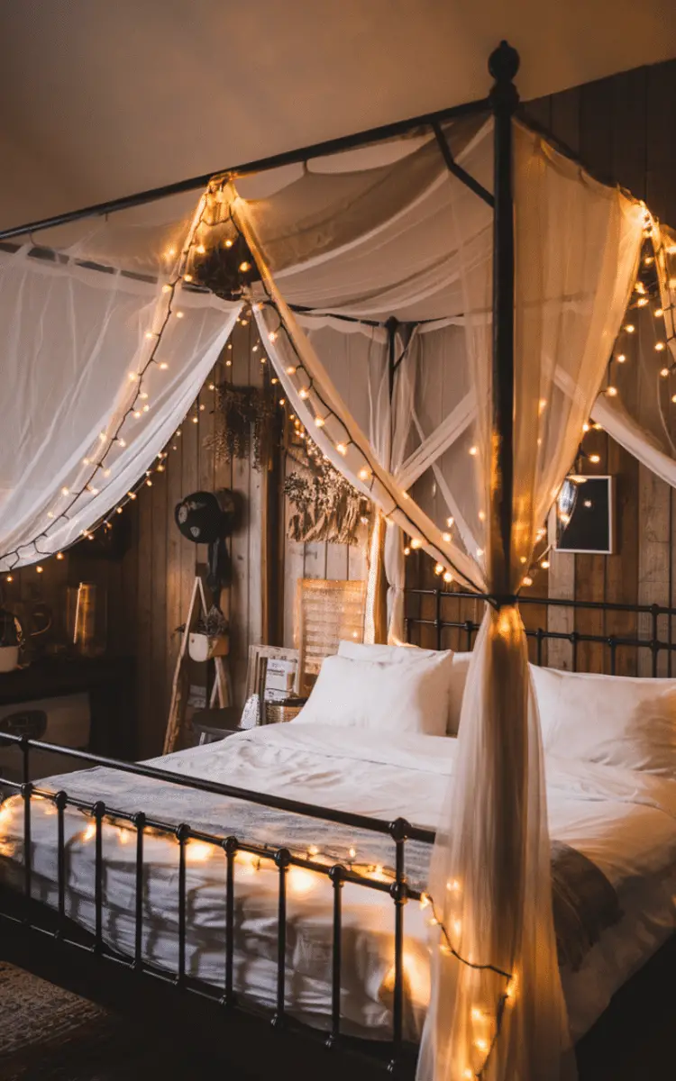 17 Stunning Fairy Lights Bedroom Ideas - The Mega Mom