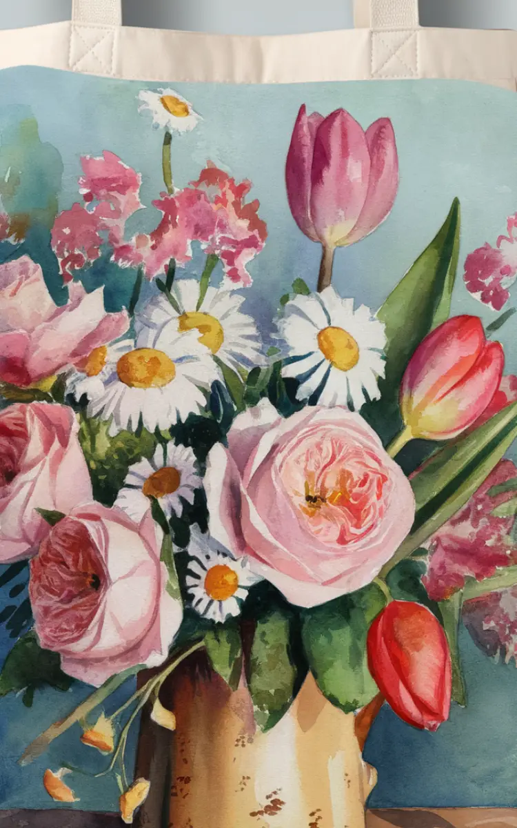 17 Stunning Painted Tote Bag Design Ideas - The Mega Mom