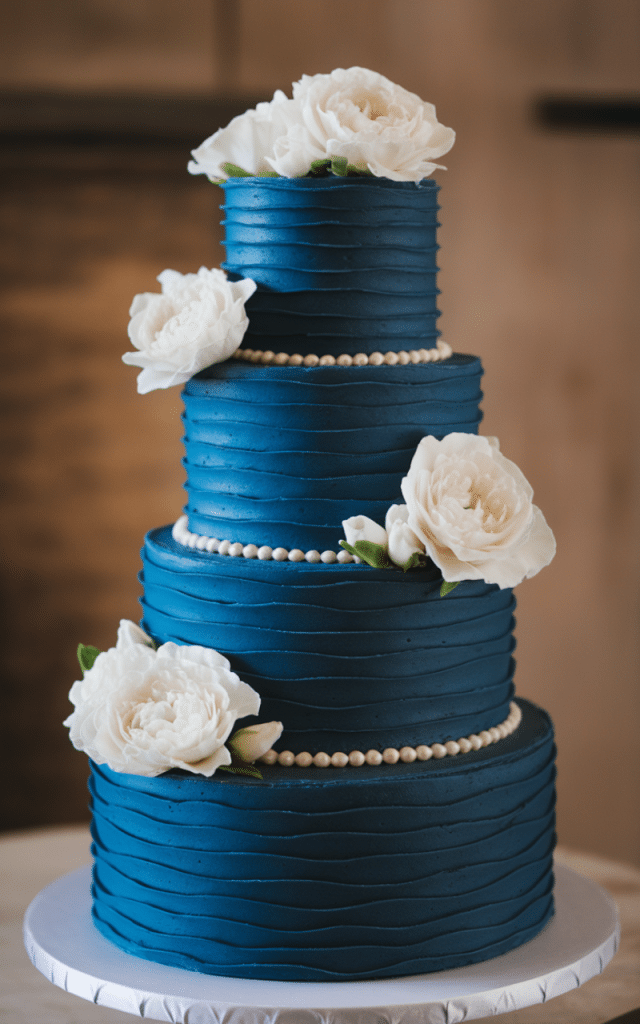 18 Perfect 4-Tier Blue Wedding Cakes - The Mega Mom