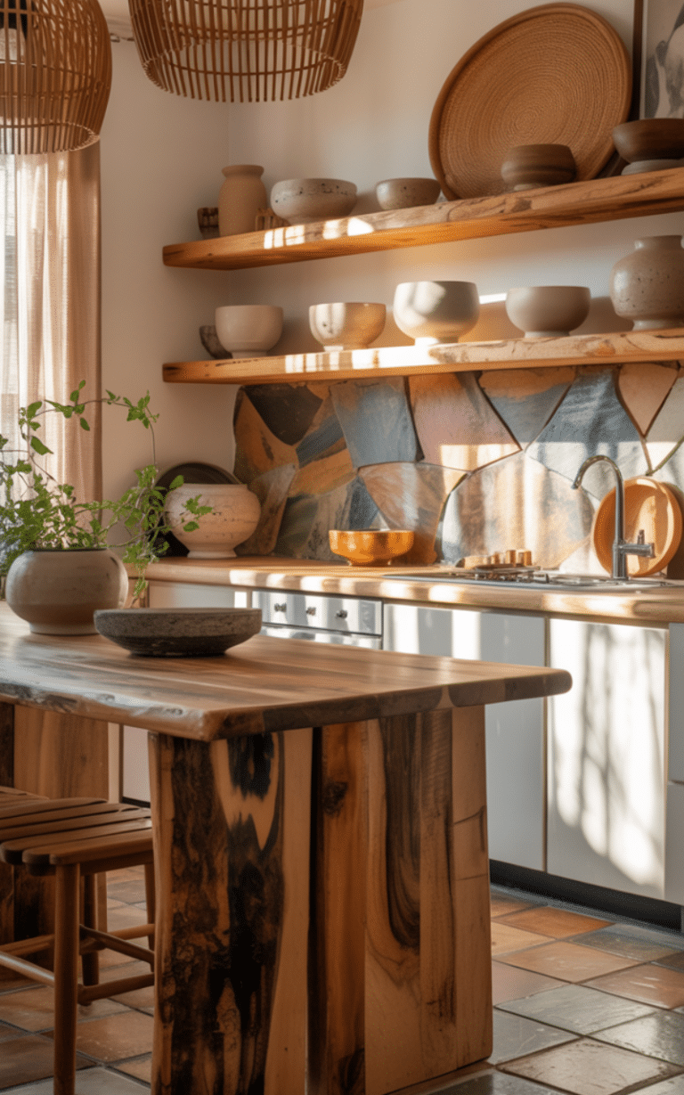 16 Stunning Boho Kitchen Design Ideas - The Mega Mom