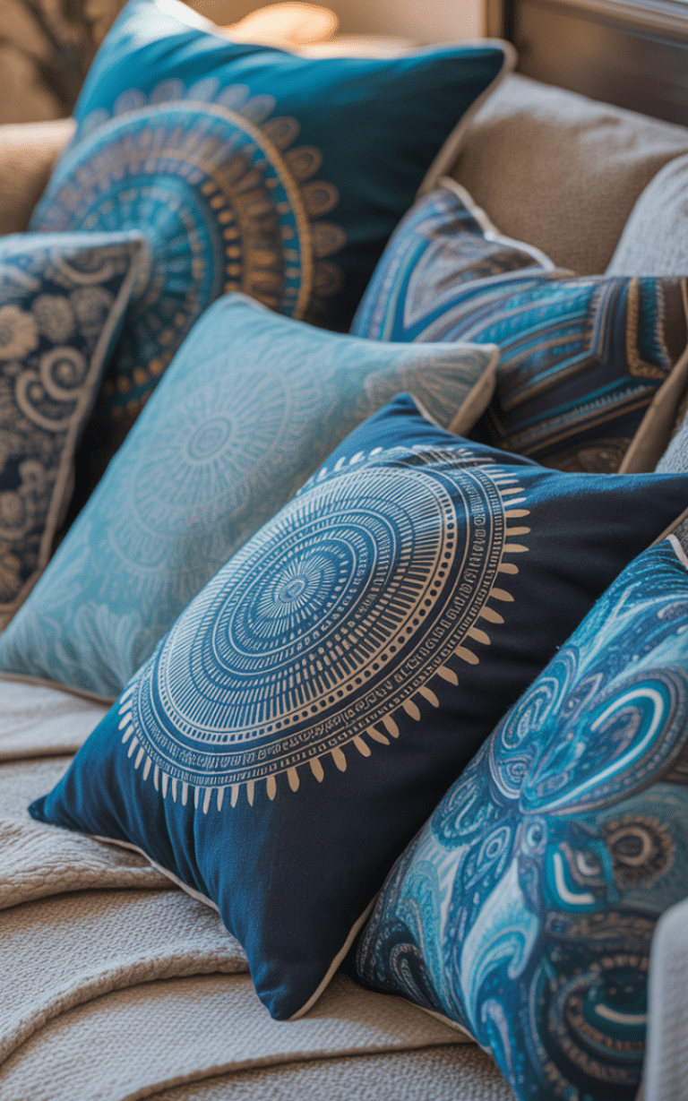 16 Stunning Boho Blue Living Room Ideas - The Mega Mom