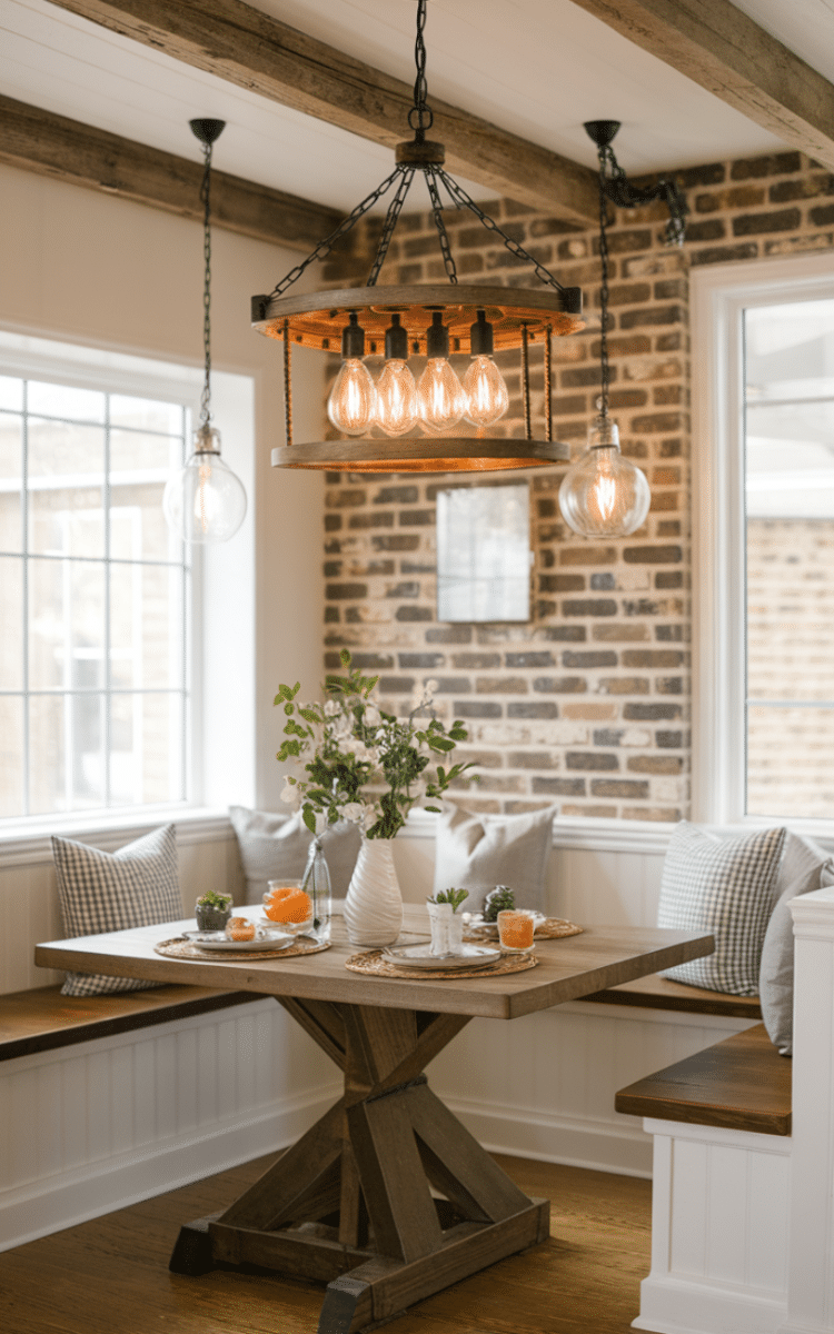 16 Amazing Farmhouse Breakfast Nook Ideas - The Mega Mom