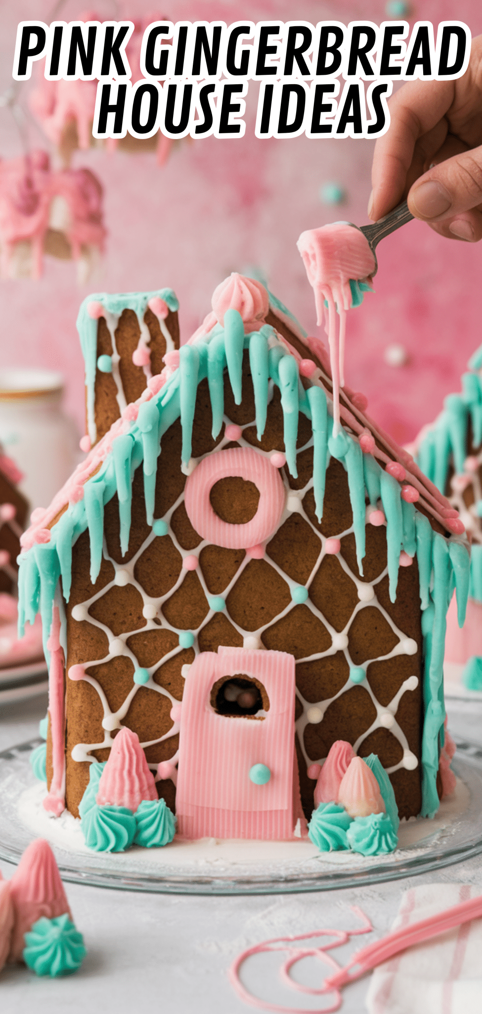 18 Amazing Pink Gingerbread House Ideas - The Mega Mom