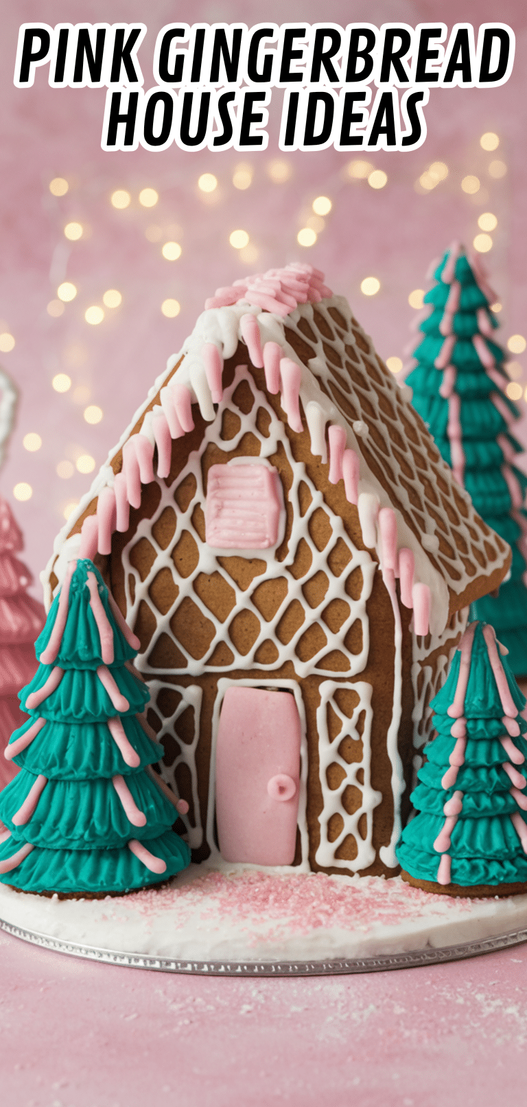 18 Amazing Pink Gingerbread House Ideas - The Mega Mom