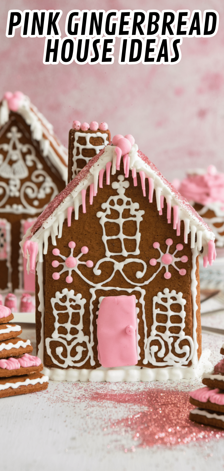 18 Amazing Pink Gingerbread House Ideas - The Mega Mom