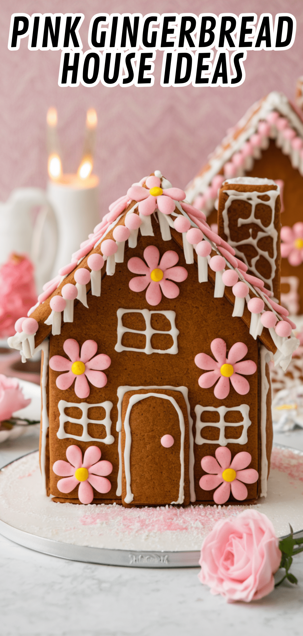 18 Amazing Pink Gingerbread House Ideas - The Mega Mom