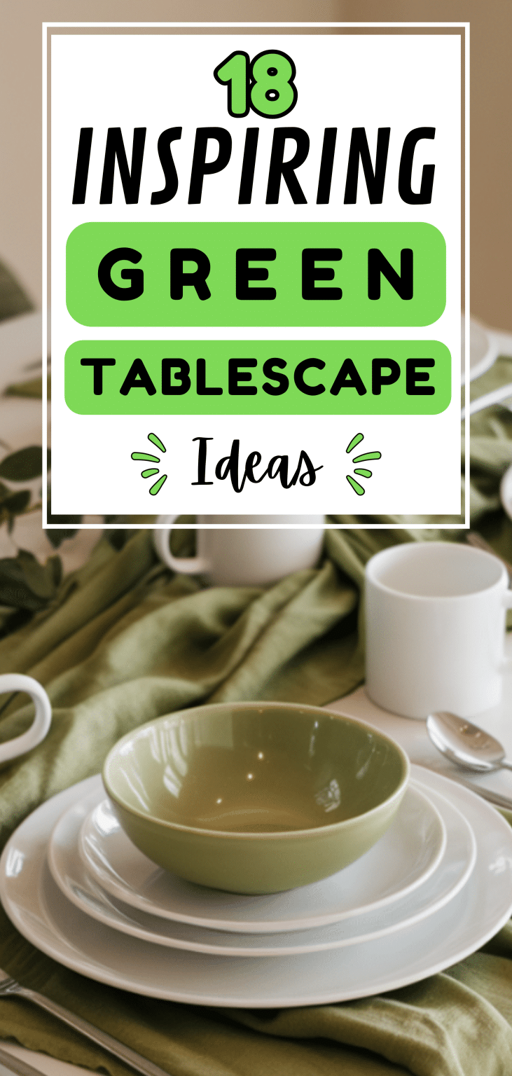 18 Inspiring Green Tablescape Ideas - The Mega Mom