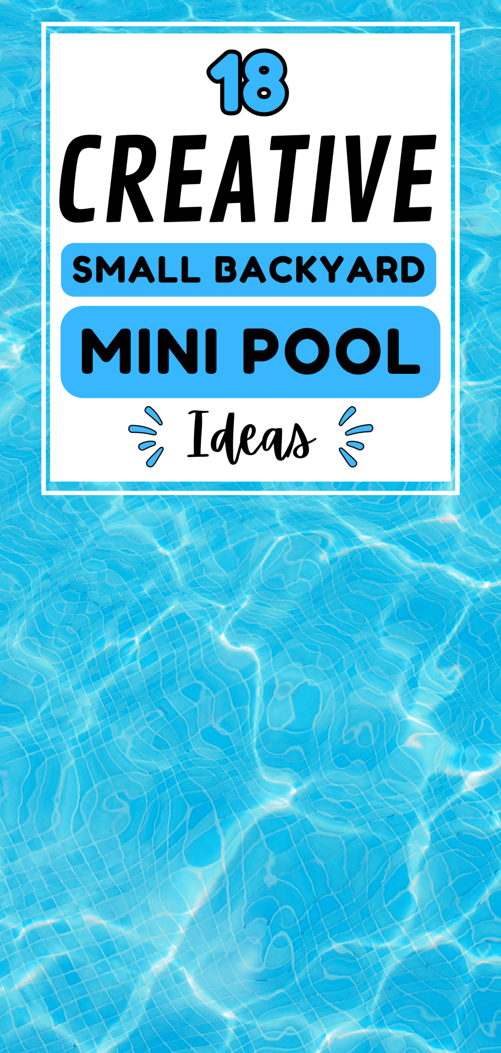 18 Creative Small Backyard Mini Pool Ideas - The Mega Mom