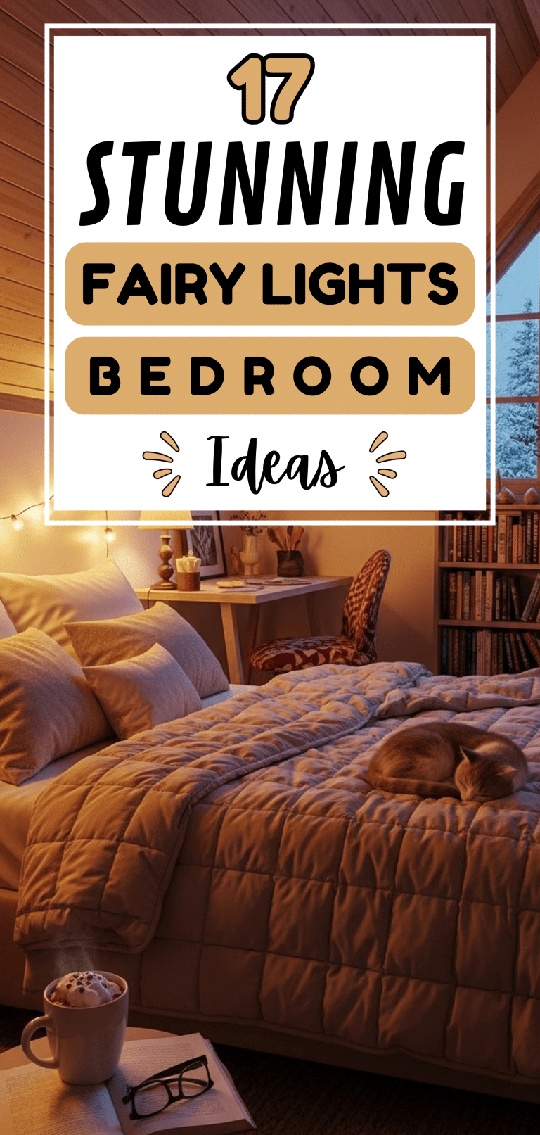 17 Stunning Fairy Lights Bedroom Ideas - The Mega Mom